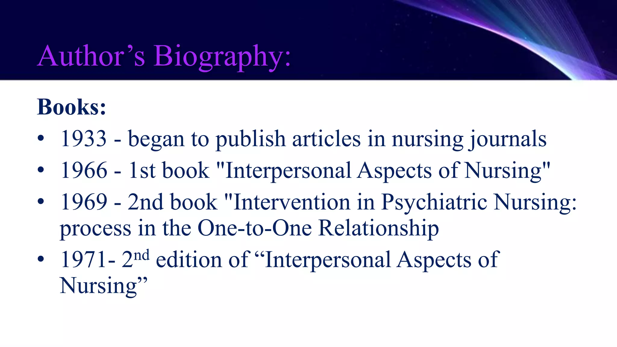 Travelbee's person to person relationship theory | PPTX