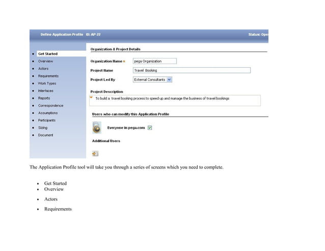 Pega poc | Pega projects | DOC