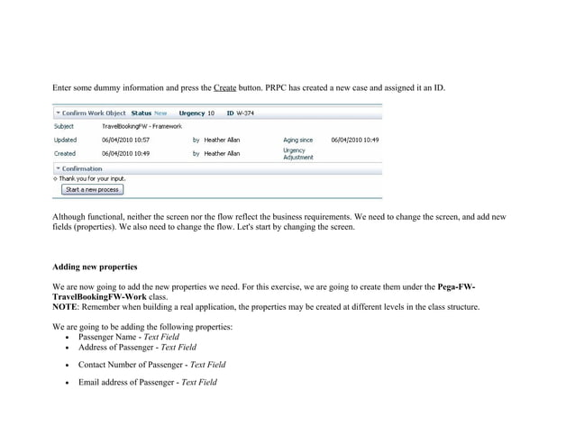 Pega poc | Pega projects | DOC