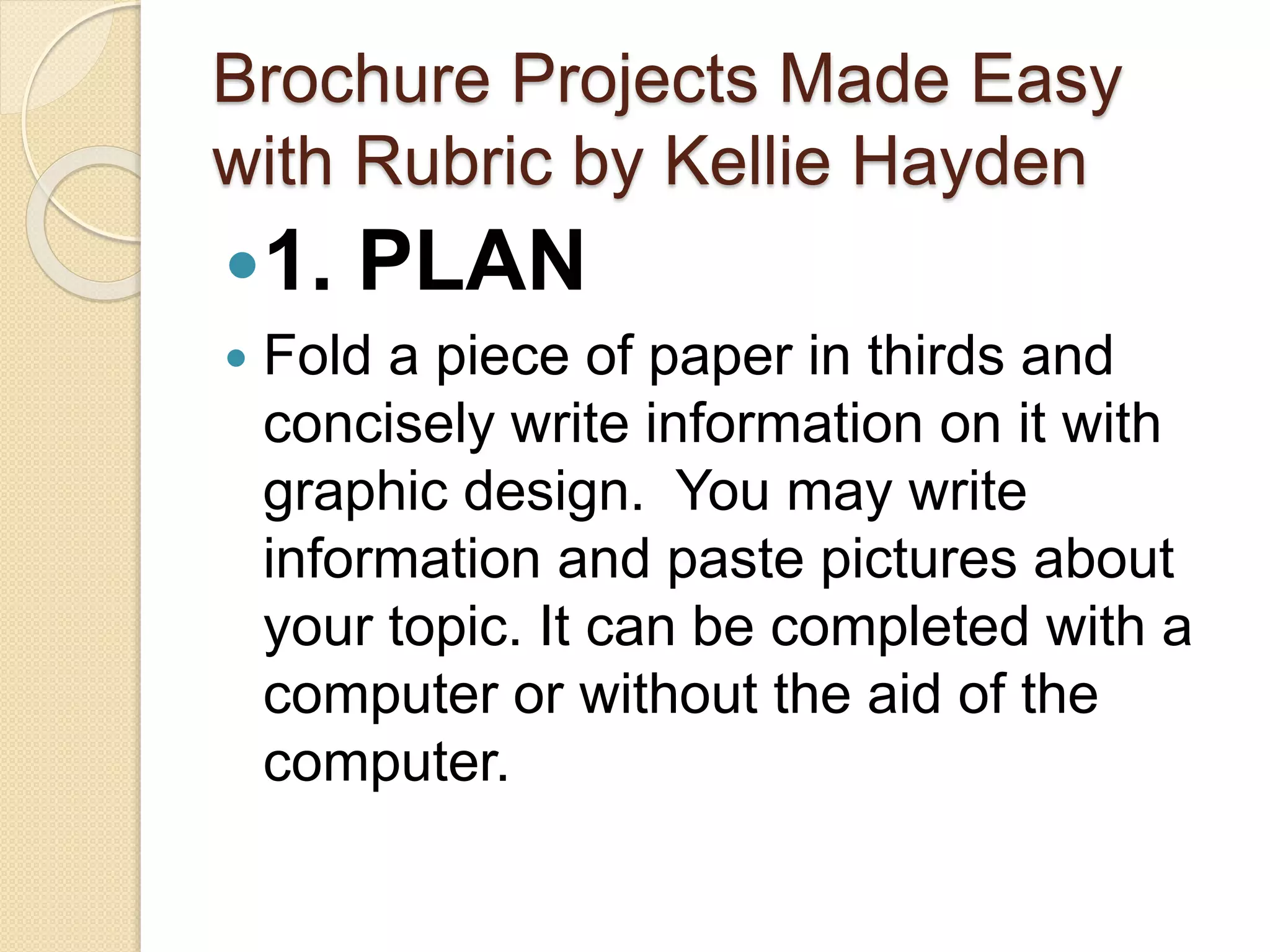 Travel brochure grade 8 | PPTX