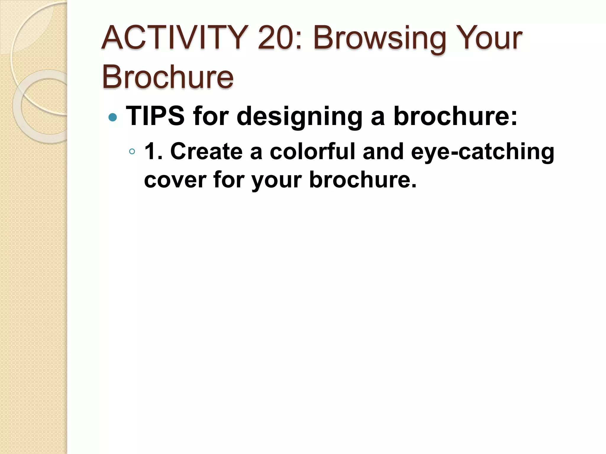 Travel brochure grade 8 | PPTX