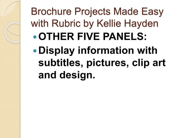 Travel brochure grade 8 | PPTX
