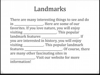 Travel brochure step by step | PPTX