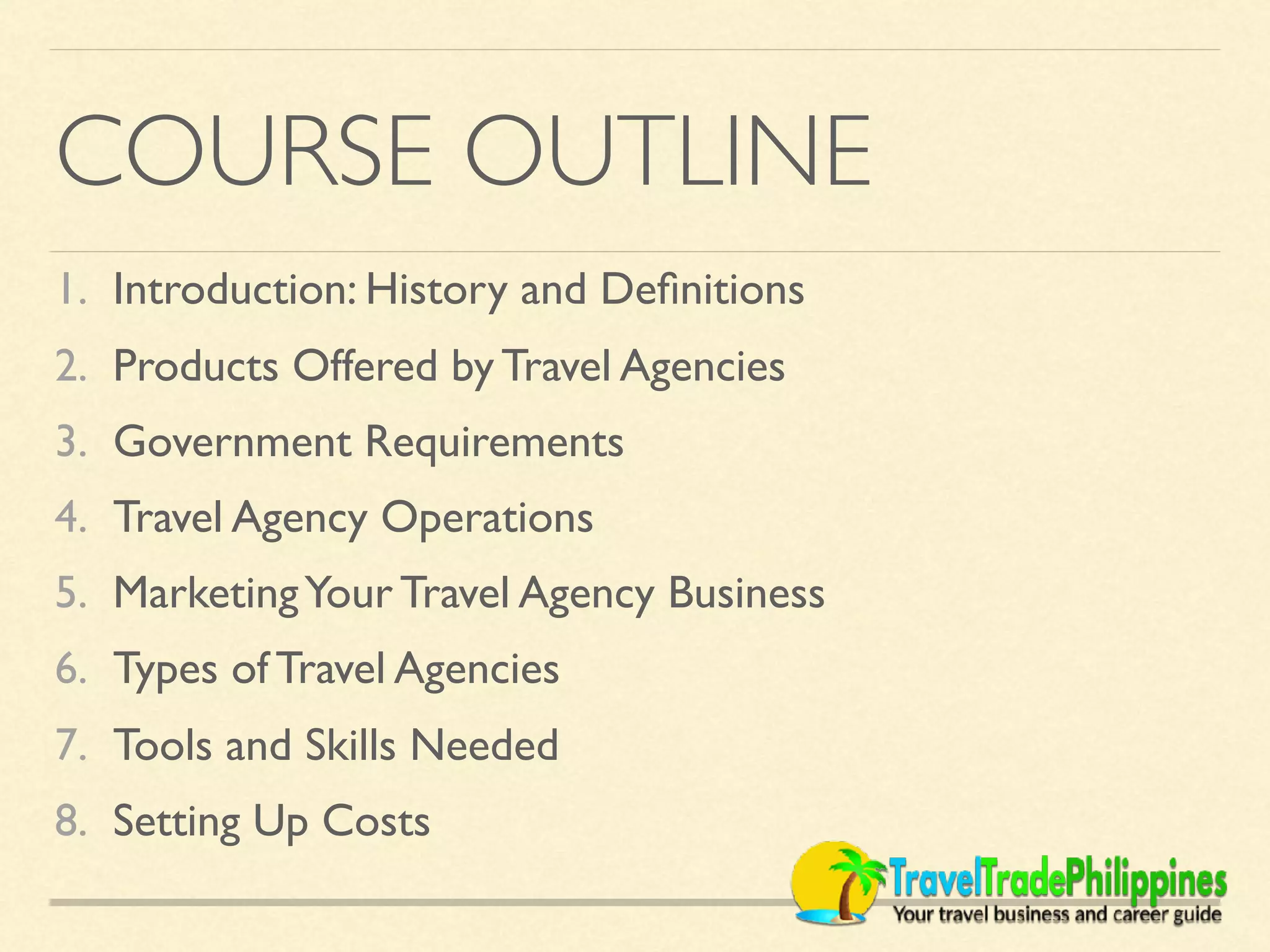 Travel Business 101: Introduction to Understanding Travel Agency ...