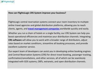 Travel CRS System | PPT