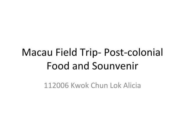 Travel cult field trip ppt | PPT