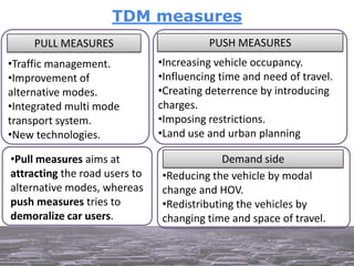 Travel demand management | PPTX