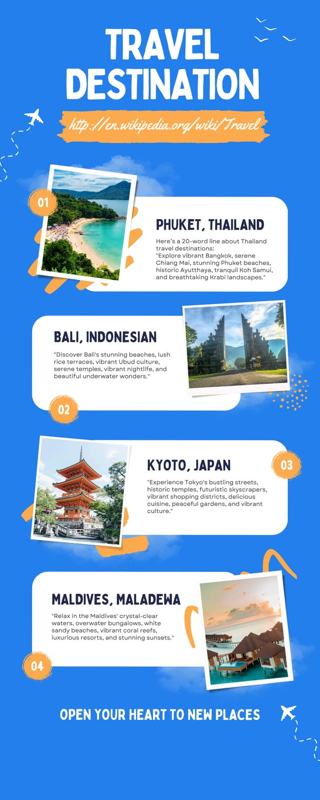 Travel Destination Infographic for travel | PDF