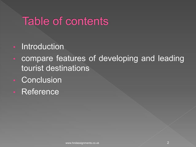 Tourism Tourist Destination | PPTX