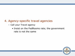 FedRooms Traveler Overview | PPT