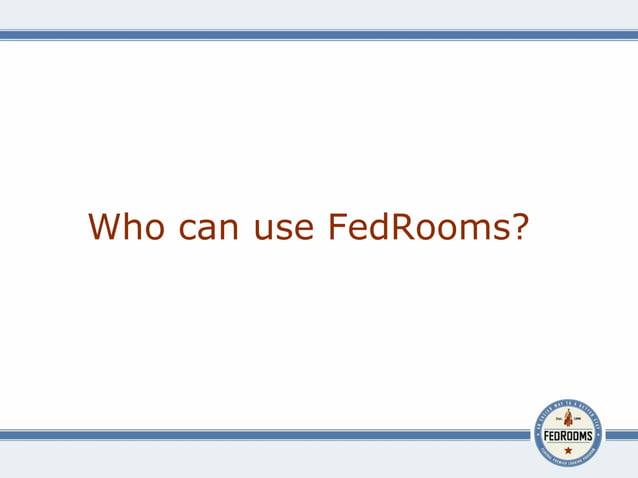 FedRooms Traveler Overview | PPT