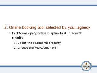 FedRooms Traveler Overview | PPT