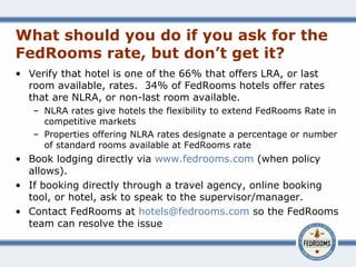 FedRooms Traveler Overview | PPT