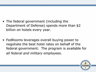 FedRooms Traveler Overview | PPT