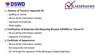 Travel Expense EN Training dswd for enumerator.pptx