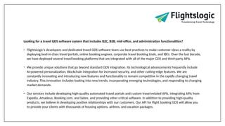 Travel GDS Software | GDS System | OTA Booking Engine | PPTX