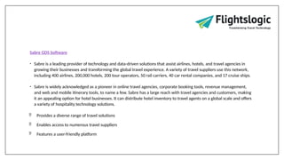 Travel GDS Software | GDS System | OTA Booking Engine | PPTX