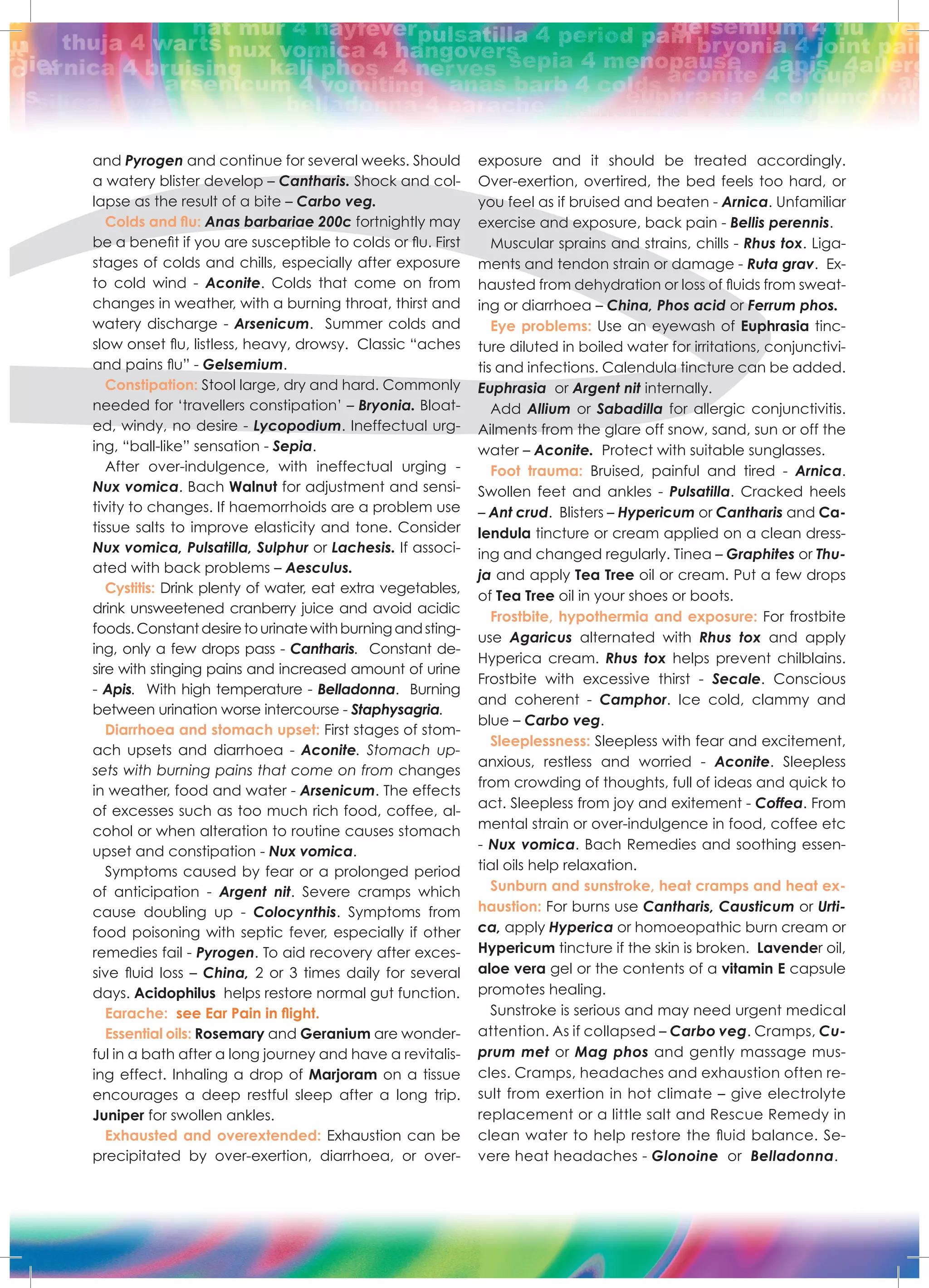 Travel & Homoeopathy Info | PDF