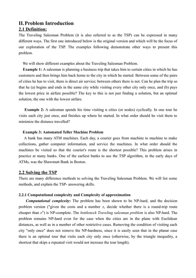 Traveling salesman problem | PDF