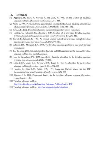 Traveling salesman problem | DOC