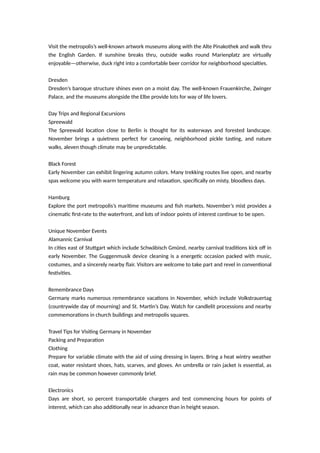 Traveling to Germany in November：What You Need to Know.docx