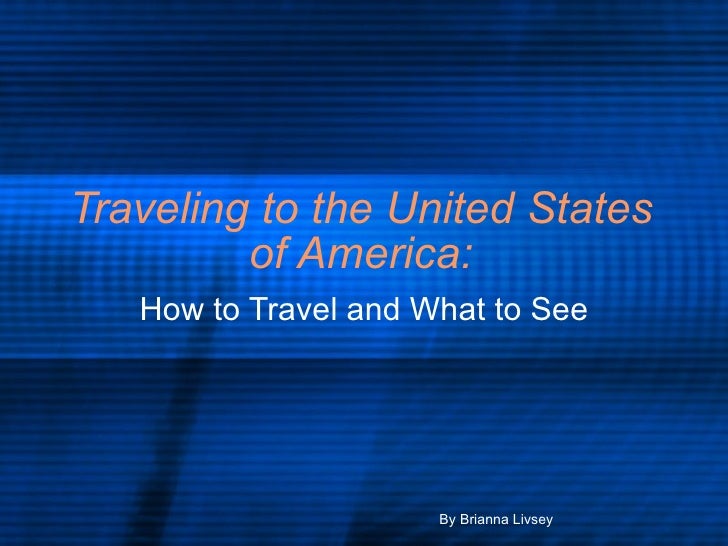 Traveling Usa