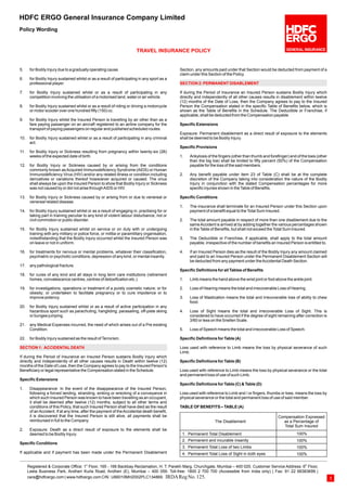 Travel Insurance Policy Wording - HDFC ERGO General Insurance Company Limited | PDF