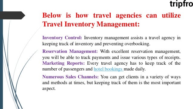 Travel Inventory Management.pptx | Logistics and Transportation ...