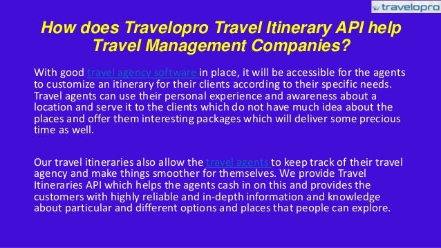 Travel Itinerary API | PPTX