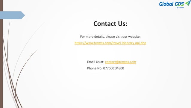 Travel Itinerary API, Travel Itinerary API | PPT