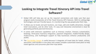 Travel Itinerary API, Travel Itinerary API | PPT