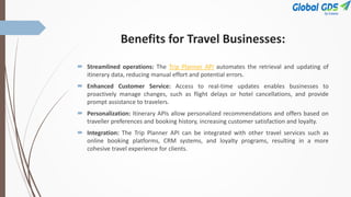 Travel Itinerary API, Travel Itinerary API | PPT