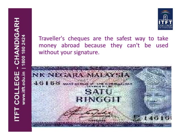 ITFT-Traveller Cheques | PDF | Credit Cards | Personal Debt