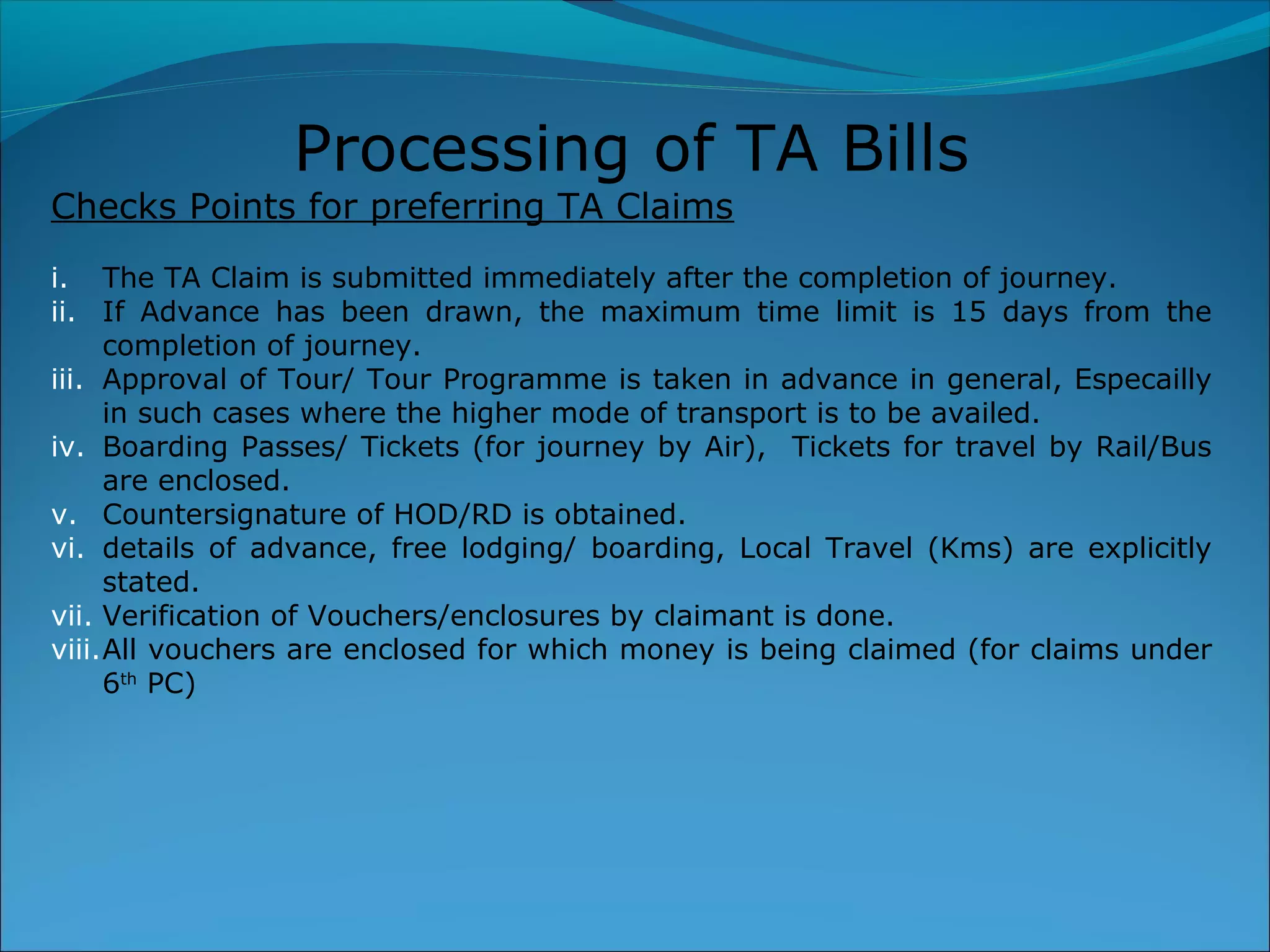 Travelling allowance rules | PPT
