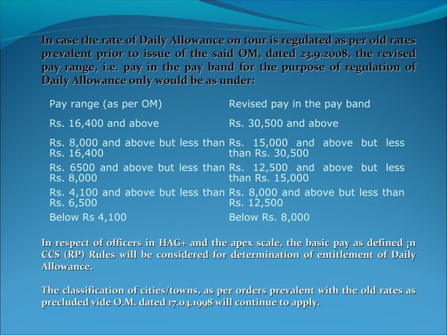 Travelling allowance rules | PPT | Rail Travel | Travel Type