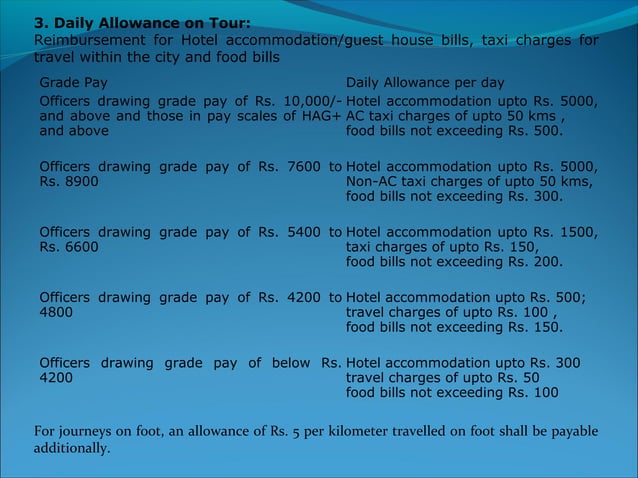 Travelling allowance rules | PPT | Rail Travel | Travel Type