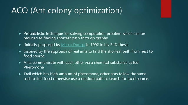 Travelling And Salesman Problem Using Ant Colony Optimization Pptx