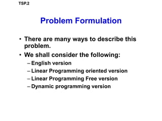 Travelling sales an problem | PPT