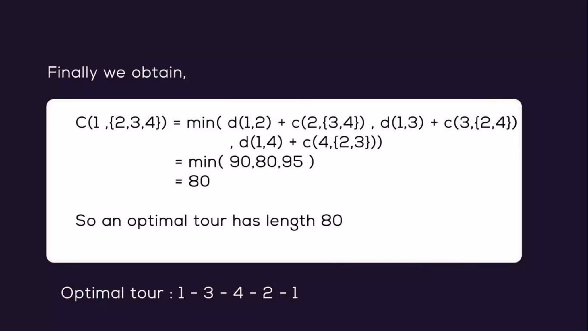 Travelling salesman dynamic programming | PPTX