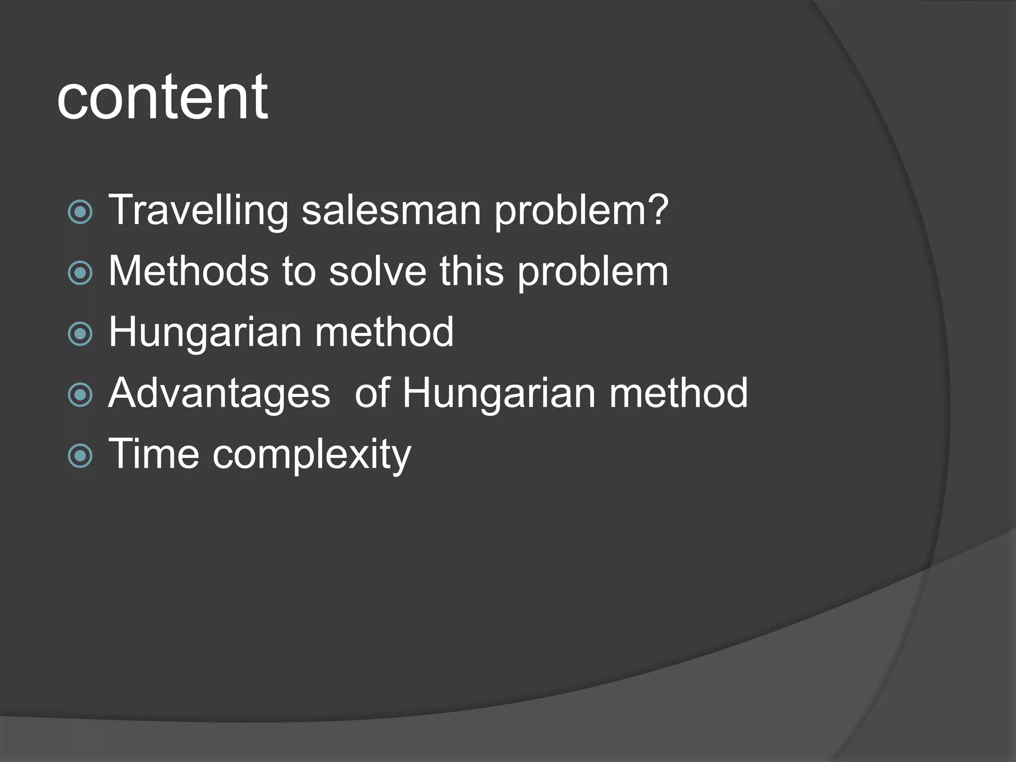 Travelling salesman problem | PPTX