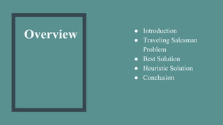 Travelling salesman problem | PPTX