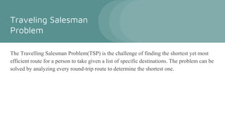 Travelling salesman problem | PPTX