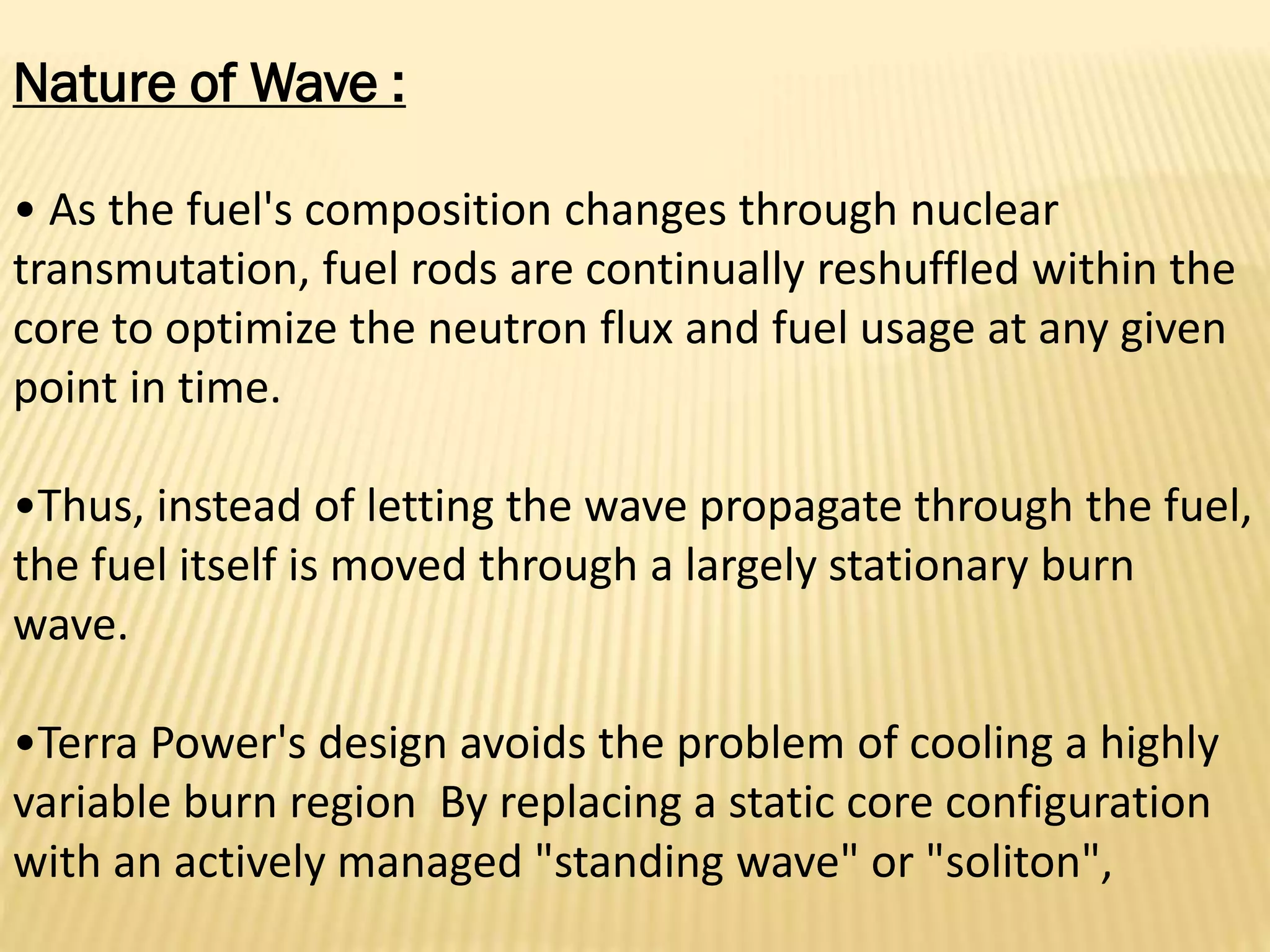 Travelling wave reactor | PPTX