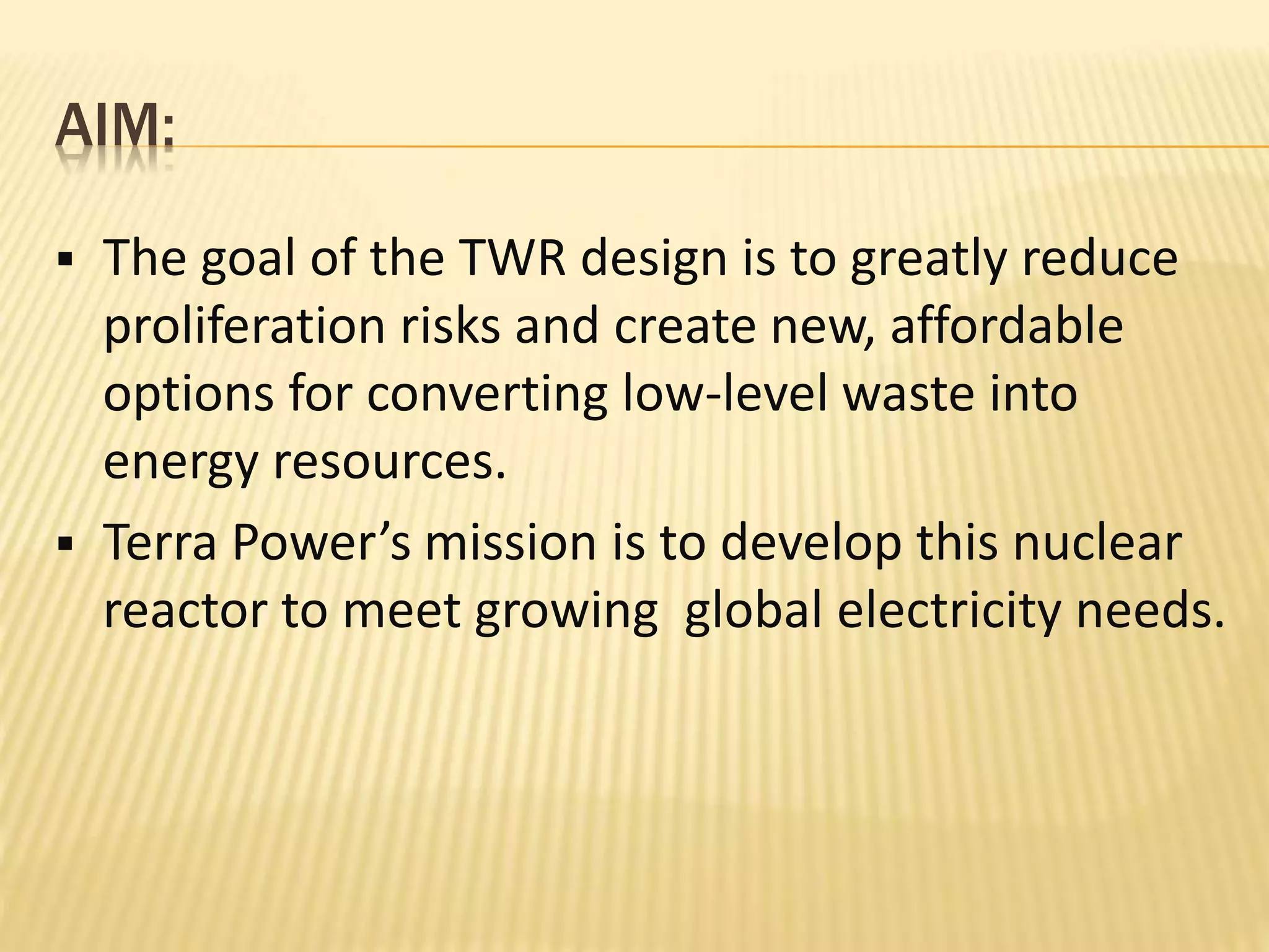 Travelling wave reactor | PPTX