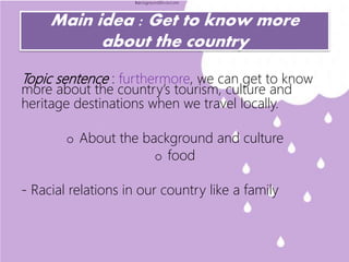 Travel locally vs travel abroad | PPTX