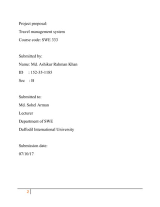 Travel management system in html 1 | PDF