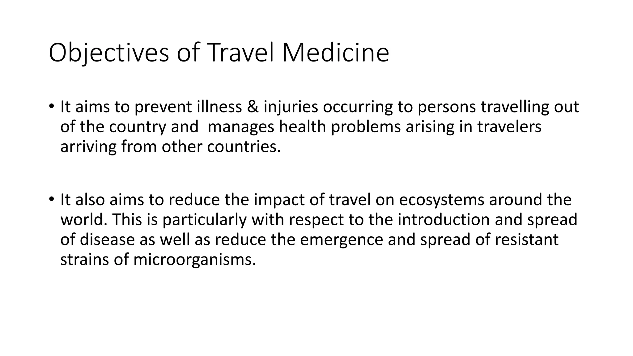 TRAVEL MEDICINE LECTURE - FAM MED INTRODUCTORY COURSE 2022.pptx