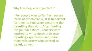 Travelogue | PPTX