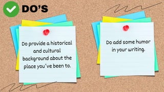 Travelogue.pptx lesson.grade 12 HUMSS... | PPTX