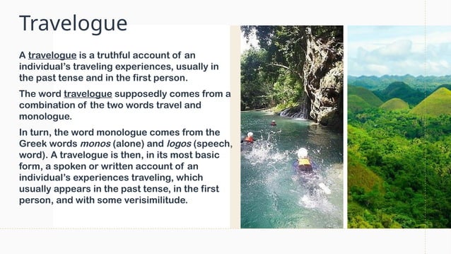 TRAVELOUE.pptx travelogue htttppssssssse | PPT